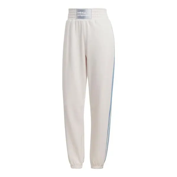 Adidas Originals High Waist Sweatpants - White/blue