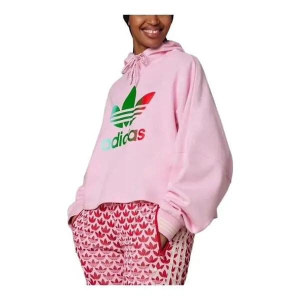 Adidas Originals Adicolor 70s Cropped Hoodie - Pink