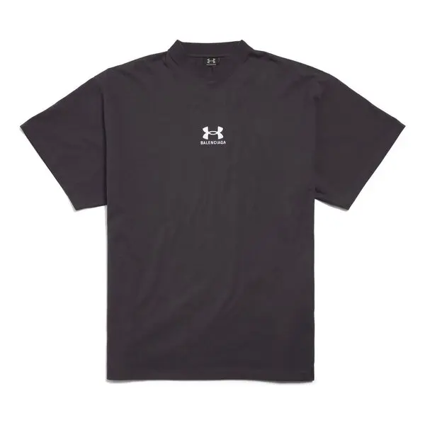 Balenciaga X Under Armour T-shirt Oversized Fit 'black White - Black/white