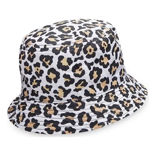CONVERSE Leopard Printed Reversible Bucket Hat 'white - White/black