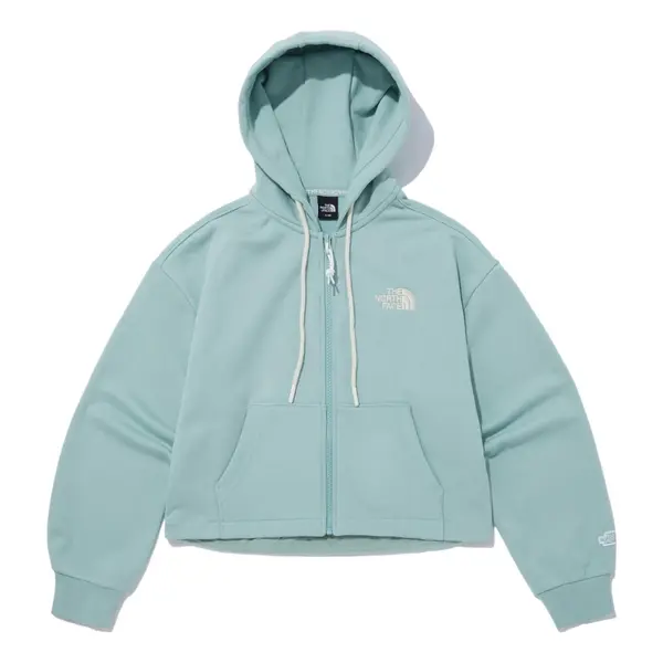 The North Face Essential Hooded Zip Up Jacket - Teal