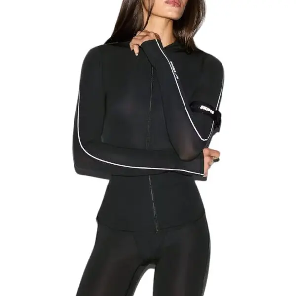 Nike X Skims Weightless Layers Full-zip Hoodie - Obsidian