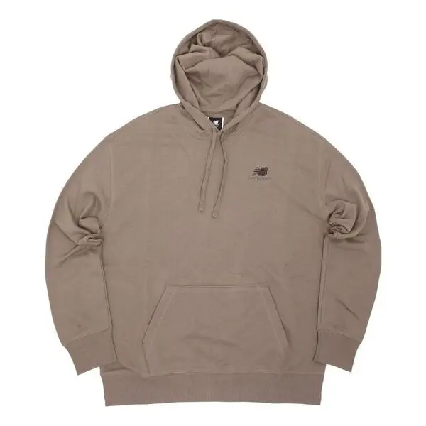 NEW BALANCE French Terry Hoodie - Brown