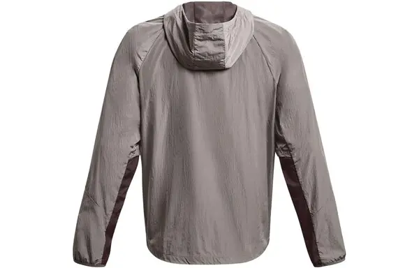 Under Armour Rush Woven Full-zip Jacket 'taupe Brown