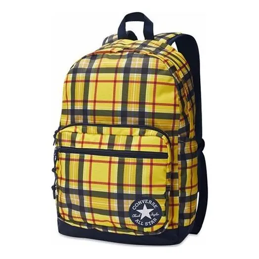 CONVERSE Go 2 Plaid Backpack - Yellow