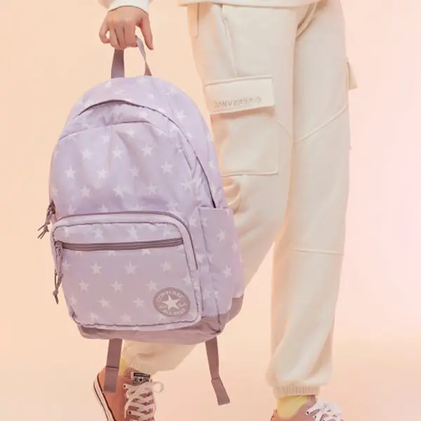 CONVERSE Go 2 Patterned Backpack - Light Purple