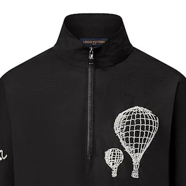LOUIS VUITTON Embroidered Technical Cotton Zipped Shirt