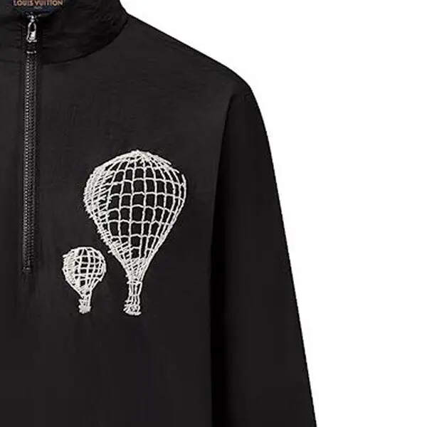 LOUIS VUITTON Embroidered Technical Cotton Zipped Shirt