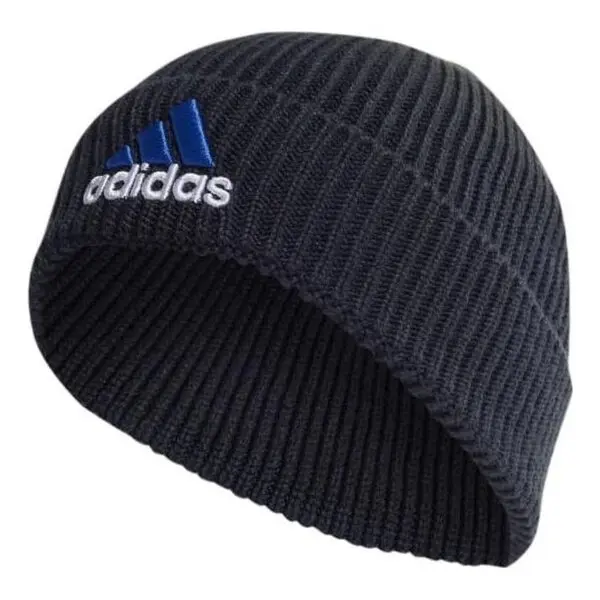 Adidas Ribbed Logo Beanie - Black