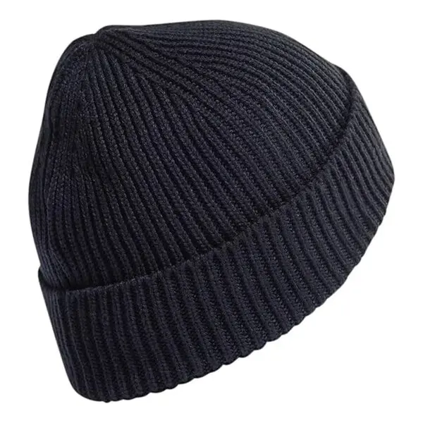 Adidas Ribbed Logo Beanie - Black