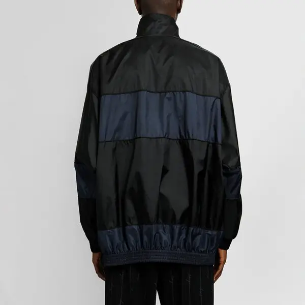 Balenciaga Bb Patchwork Nylon Zip-up Windbreaker