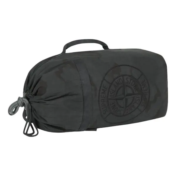 Supreme X Stone Island Brushed Cotton Backpack - Black