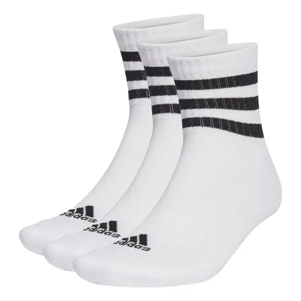 Adidas Crew Socks With Three Stripes - White/black