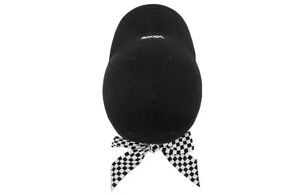 VANS Baseball Cap With Checkerboard Bow Detail