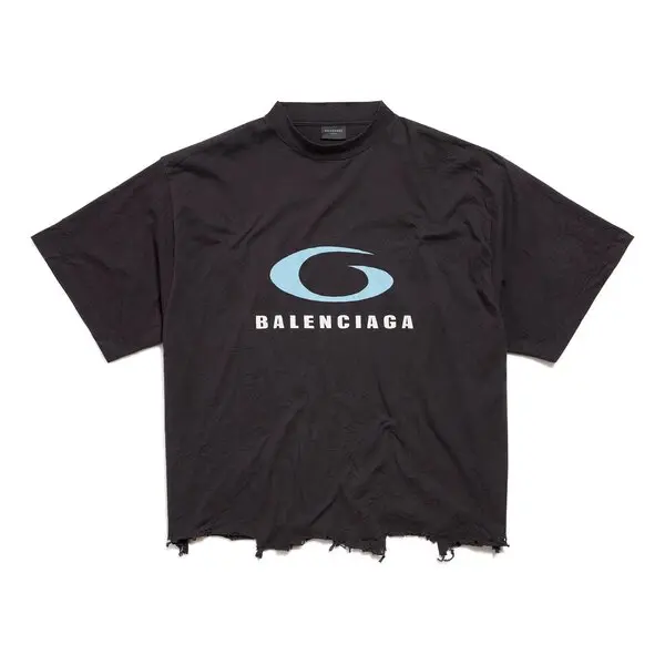 Balenciaga Loop Sports Icon Cropped T-shirt