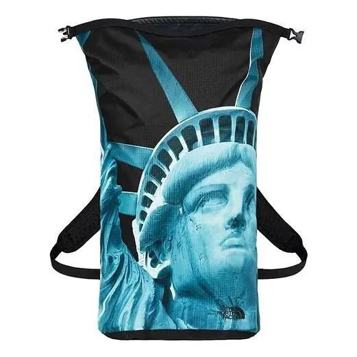 Supreme X The North Face Statue Of Liberty Waterproof Backpack - Blue/black