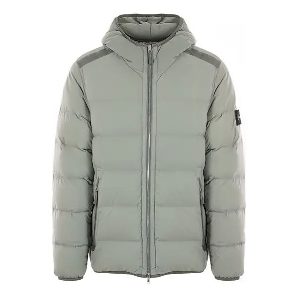 Stone Island Hooded Puffer Jacket - Green