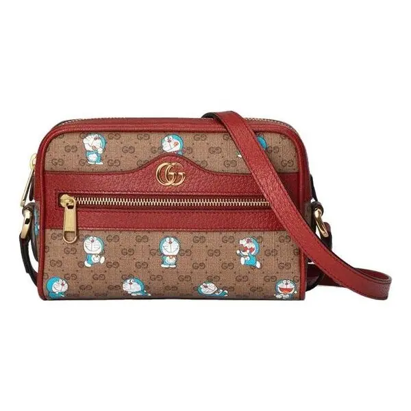 Gucci X Doraemon Mini Bag 'ebony Beige - Ebony/beige