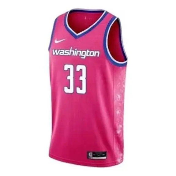 Nike X Nba Washington Wizards 22-23 Jersey Kyle Kuzma 33 - Pink/blue