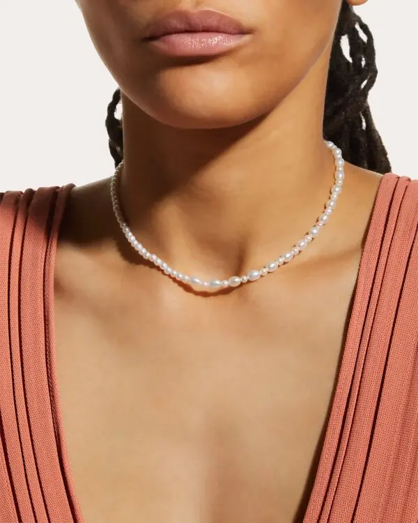 POPPY FINCH Freshwater Pearl And 14k Yellow Mixed Strand Necklace