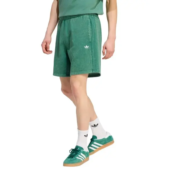 Adidas Trefoil Essentials Fleece Shorts - Collegiate Green