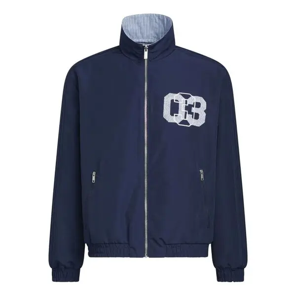 Adidas Firebird Coach Jacket Asia Sizing 'night Indigo Clear Sky - Night Indigo/clear Sky