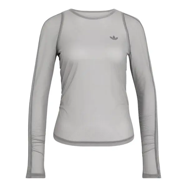 Adidas Long Sleeve Shirt - Grey Three