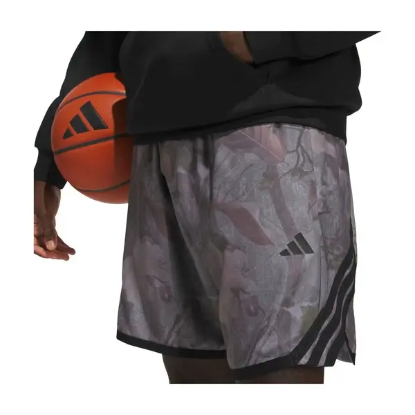 Adidas Camouflage Print Athletic Shorts - Alumina