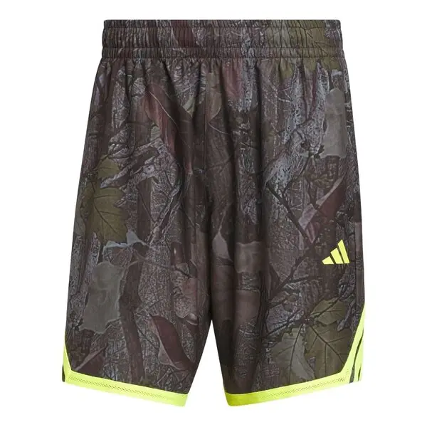 Adidas Crazy Lite Camo Aop Shorts Asia Sizing 'black Solar Lemon - Black/solar Lemon