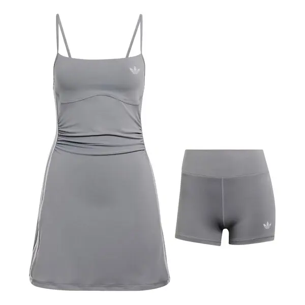 Adidas Dress With Shorts - Grey Three