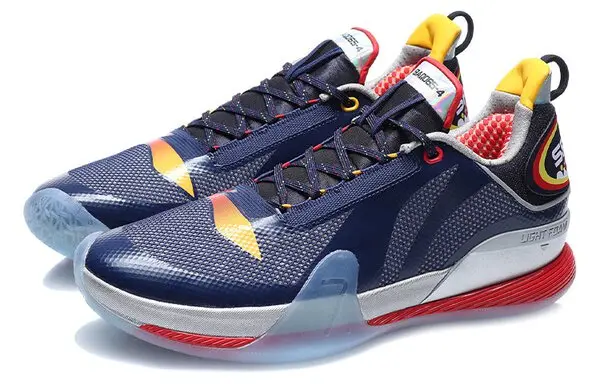 LI-NING Speed Vii 7 Premium Basketball Shoes - Blue/red/silver