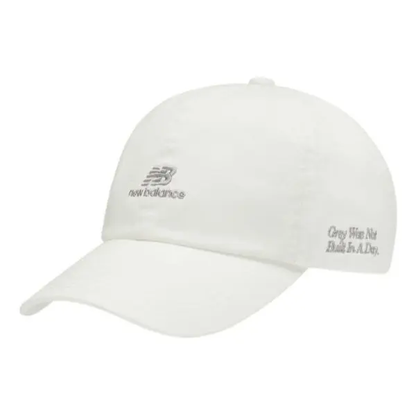 NEW BALANCE Six Panel Baseball Cap - Ivory