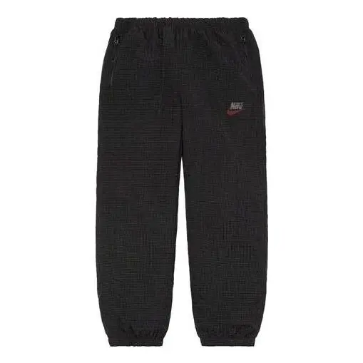 Supreme X Nike Jewel Reversible Ripstop Pants 'black Grey Red - Black/grey/red