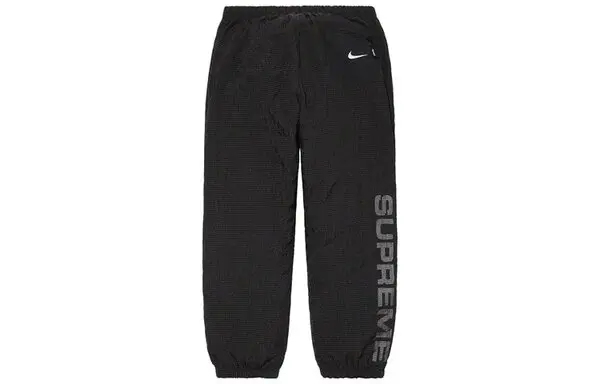 Supreme X Nike Jewel Reversible Ripstop Pants 'black Grey Red - Black/grey/red