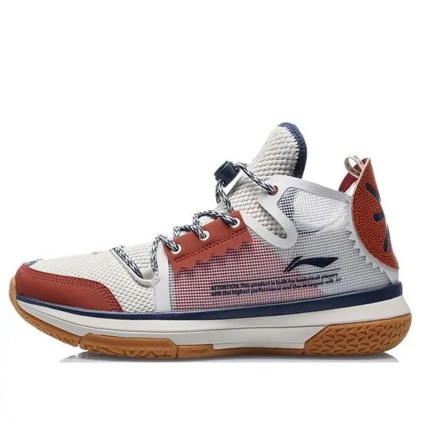 LI-NING Wade High-top Sneakers - White/brown