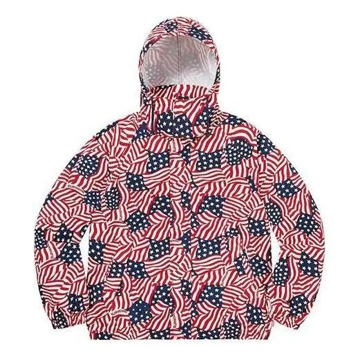 Supreme Raglan Court Jacket 'red White Black