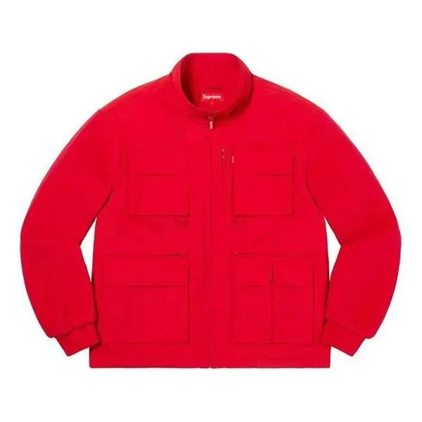 Supreme Fw19 Upland Fleece Jacket - Red