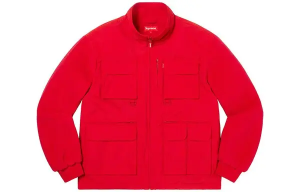 Supreme Fw19 Upland Fleece Jacket - Red