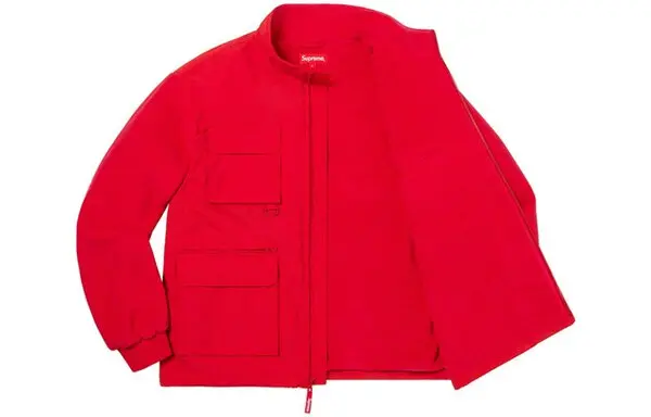 Supreme Fw19 Upland Fleece Jacket - Red