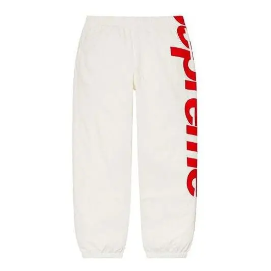 Supreme Spellout Track Pants 'white Red