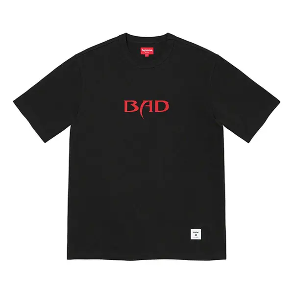 Supreme Bad S/s T-shirt 'black Red - Black/red