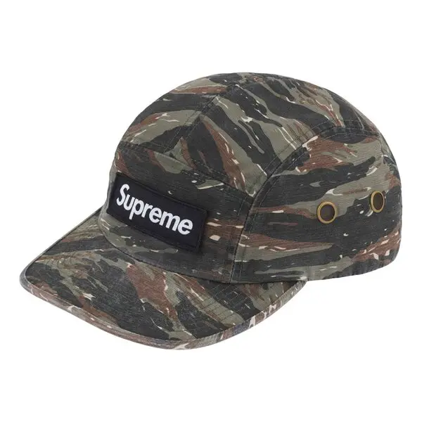 Supreme Military Camp Hat Ss24 - Olive Tiger Camo