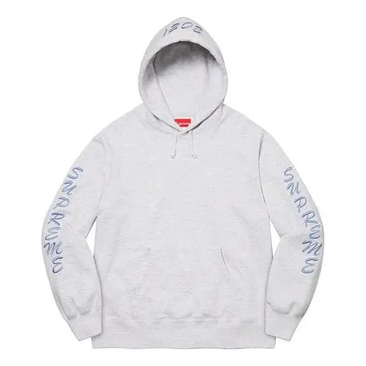Supreme Guardian Hooded Sweatshirt 'white Grey Blue - White/grey/blue