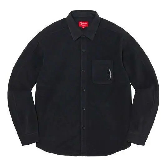 Supreme X Polartec Button Up Shirt - Black