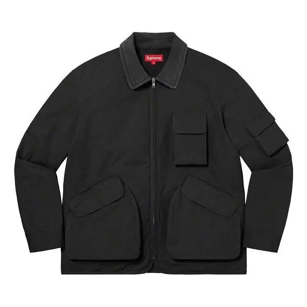 Supreme Cotton Utility Jacket - Black