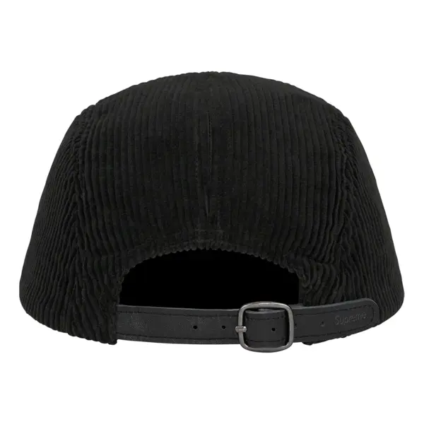 Supreme Corduroy Camp Cap 'black White