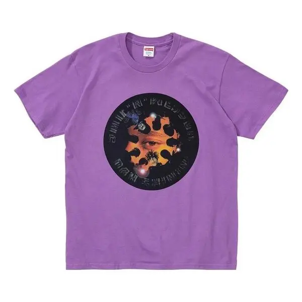 Supreme X Duck Down Music Dah Shinin T-shirt 'purple Black - Purple/black