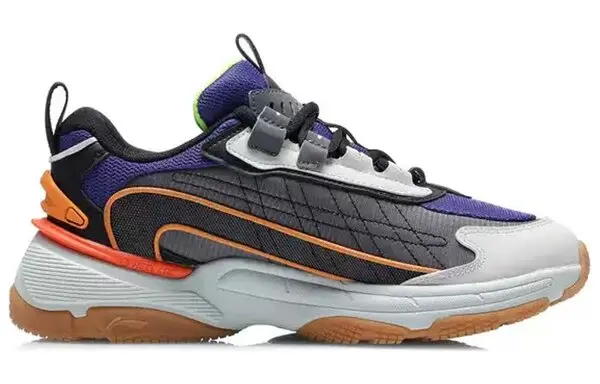 LI-NING Nebula M1 Athletic Sneakers - White/purple/orange