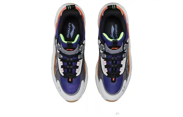 LI-NING Nebula M1 Athletic Sneakers - White/purple/orange