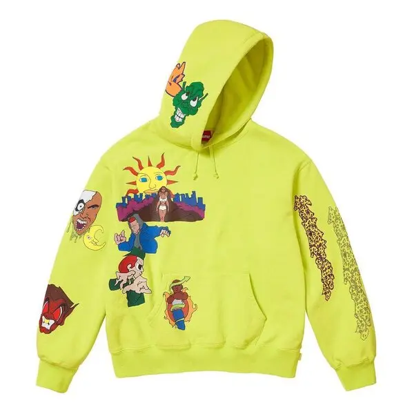 Supreme Sunrise Hooded Sweatshirt 'yellow Multi-color